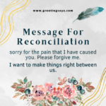 Reconciliation text messages