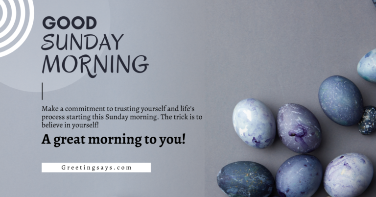 Good Morning Sunday Wishes