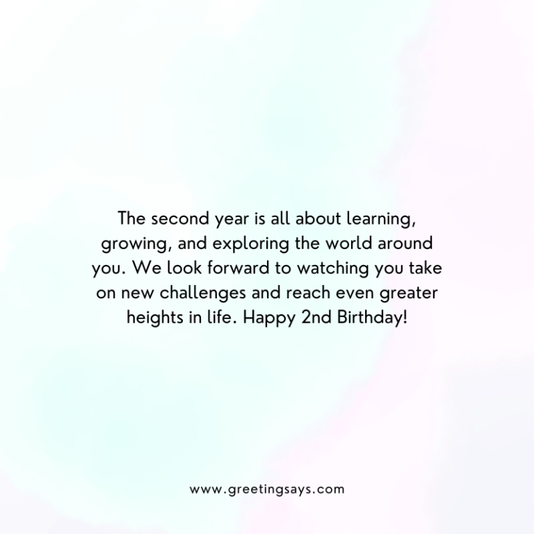 Happy 2nd Birthday Wishes - Greeting Says