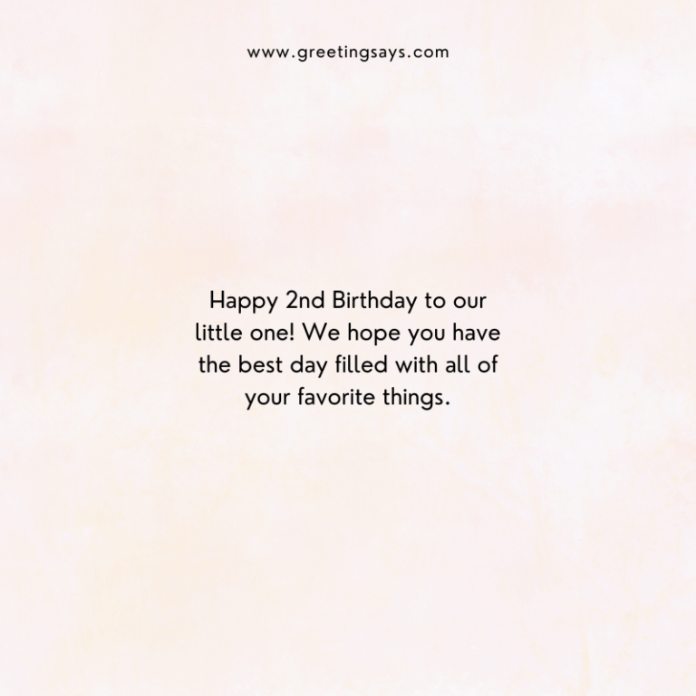 Happy 2nd Birthday Wishes - Greeting Says