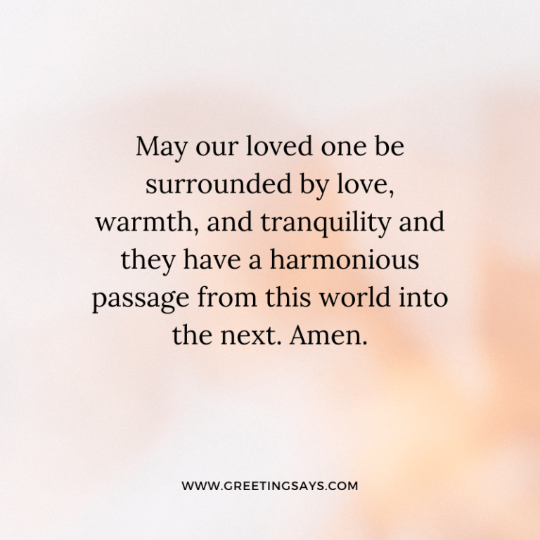 Short Prayers For a Peaceful Death