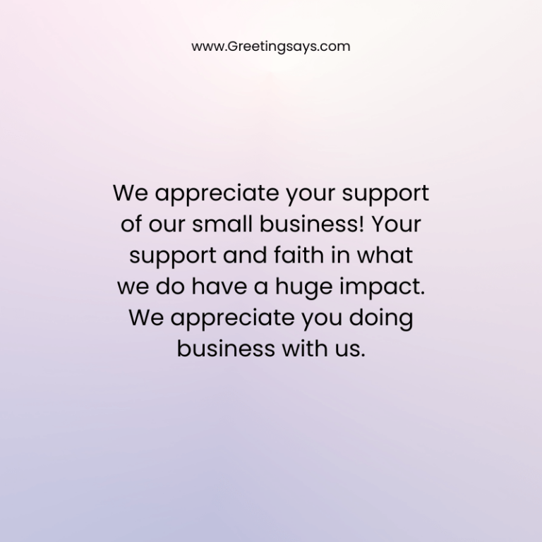 55+ Small Business Thank You Message to Customers