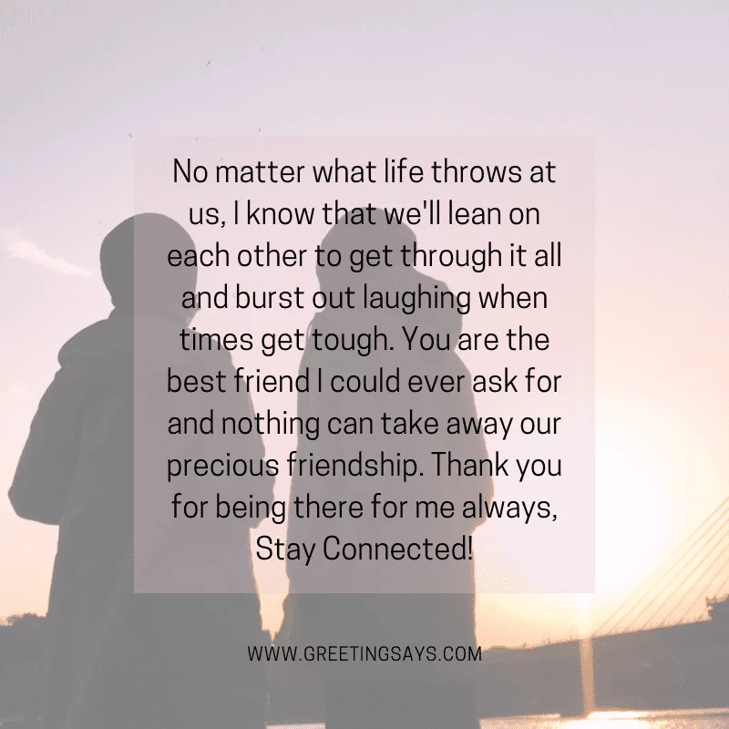 I'll always Cherish our Friendship Quote